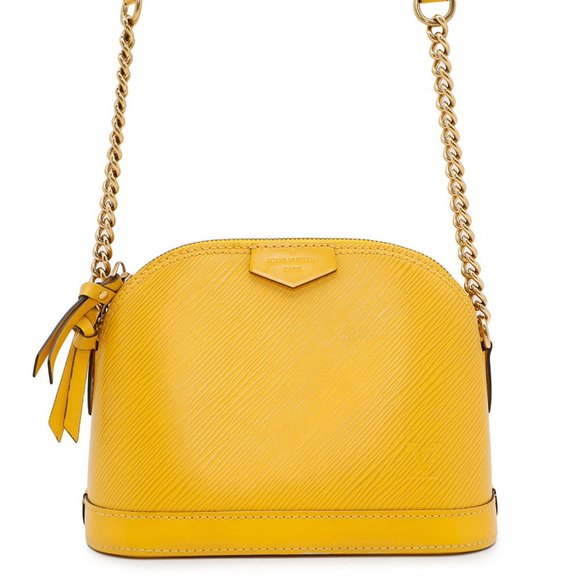 Louis Vuitton | Bags | Louis Vuitton Shoulder Bag Epi Alma Mini Chain ...